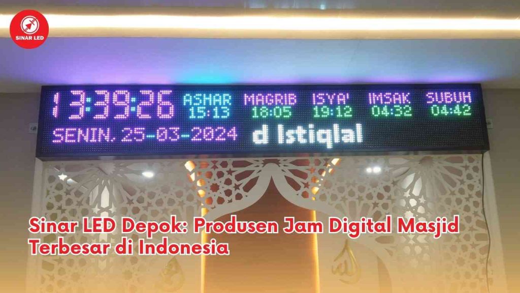 Spesialis Running Text LED, Jam Sholat Masjid, Neon Flexi, Neon Box